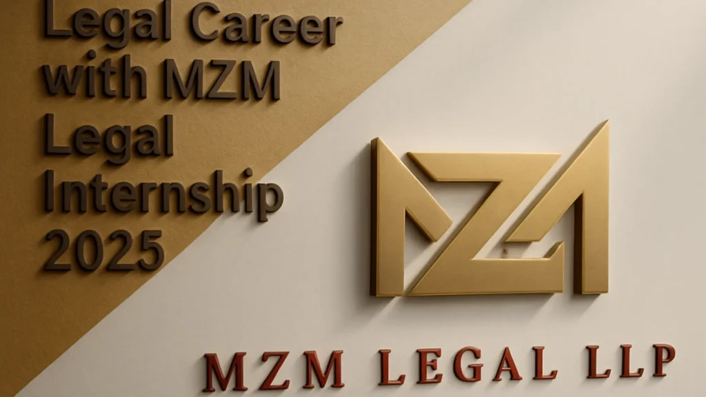 MZM Legal Internship 2025 | Mumbai & Delhi | Apply Now